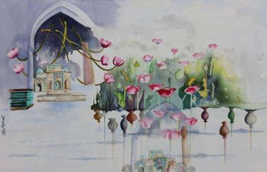 Greeshm Ritu 5 by artist Vijay Kiyawat – Image, Painting | Mojarto