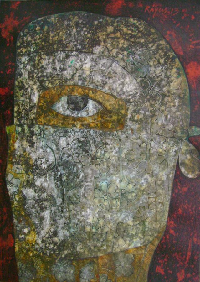 Head Series by artist Syed Rayees Ahmed – Image, Painting | Mojarto