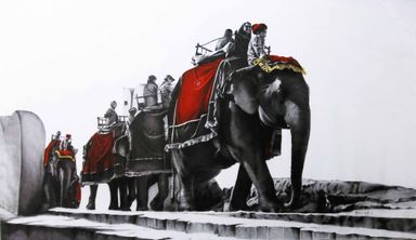 Yazhi by artist vanavil venkat – Image, Drawing | Mojarto