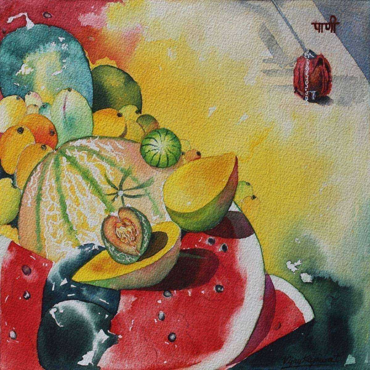 Greeshm Ritu 5 by artist Vijay Kiyawat – Image, Painting | Mojarto