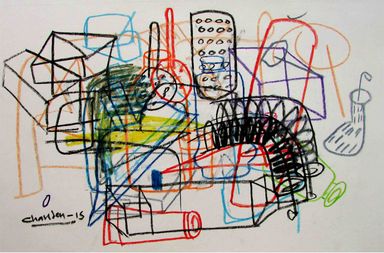 Elements 202 by artist Chandan Agrawal – Image, Drawing | Mojarto