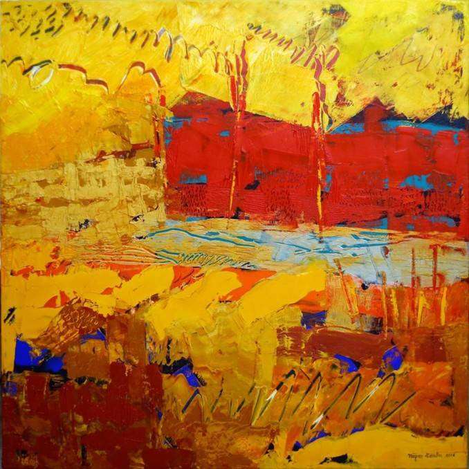 From the series PaletteScapes by artist Nupur Kundu – Image, Painting ...