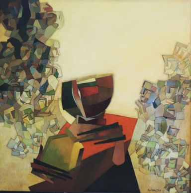 Ancestors II by artist Niren Sengupta – Image, Painting | Mojarto