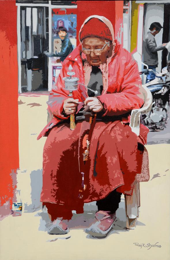 Chanting by artist raj kumar sharma – Image, Painting | Mojarto