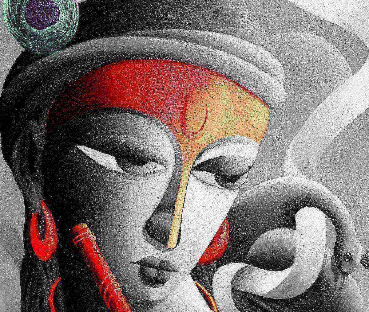 Mayavi II by Artdhananjay-contemporary Visual Arts Online | Mojarto