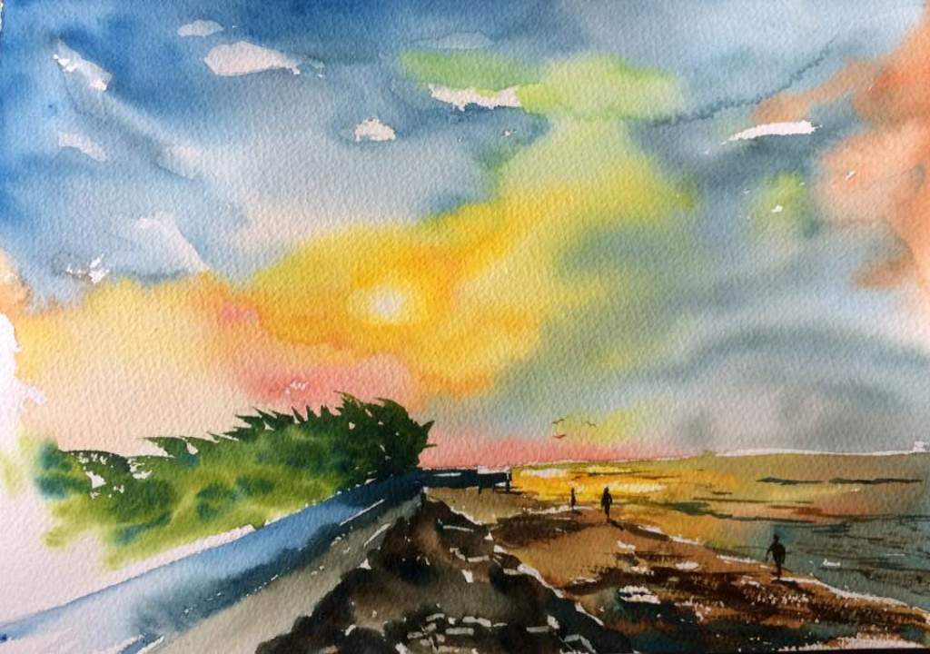 Mandermoni I by artist Dipankar Biswas – Image, Painting | Mojarto