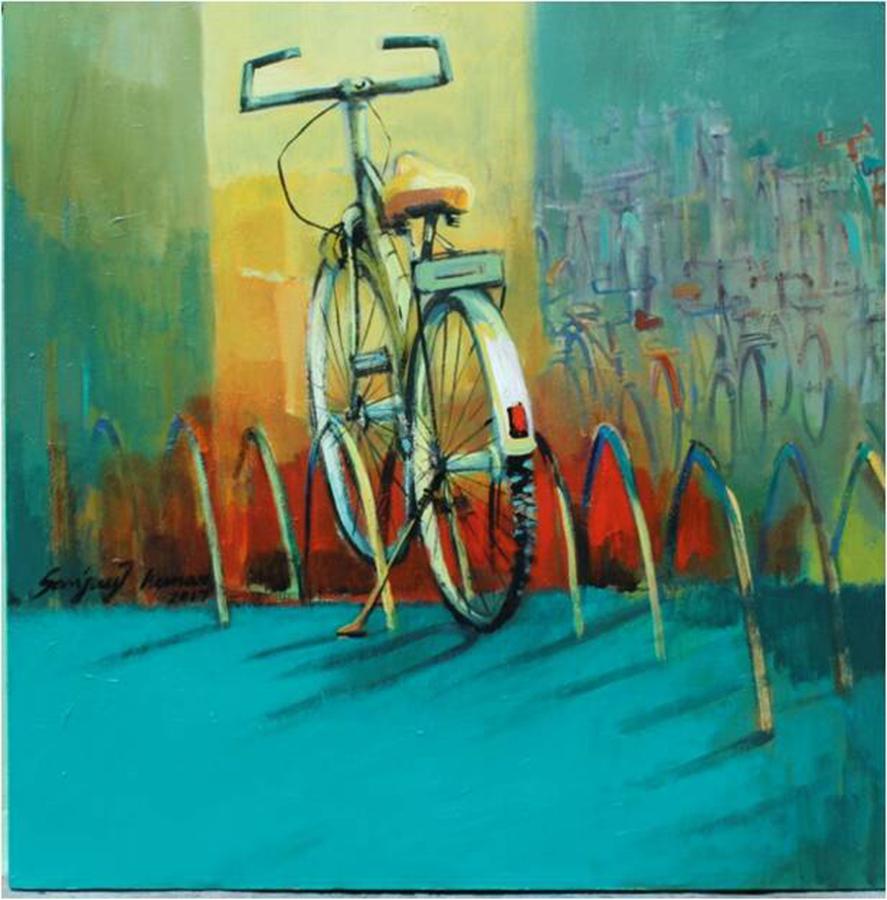 Untitled by artist Sanjay Kumar – Image, Painting | Mojarto