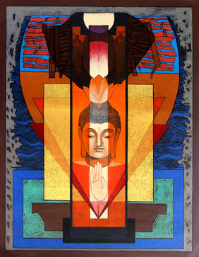 Composition 2 by artist Deepankar Majumdar – Image, Painting | Mojarto