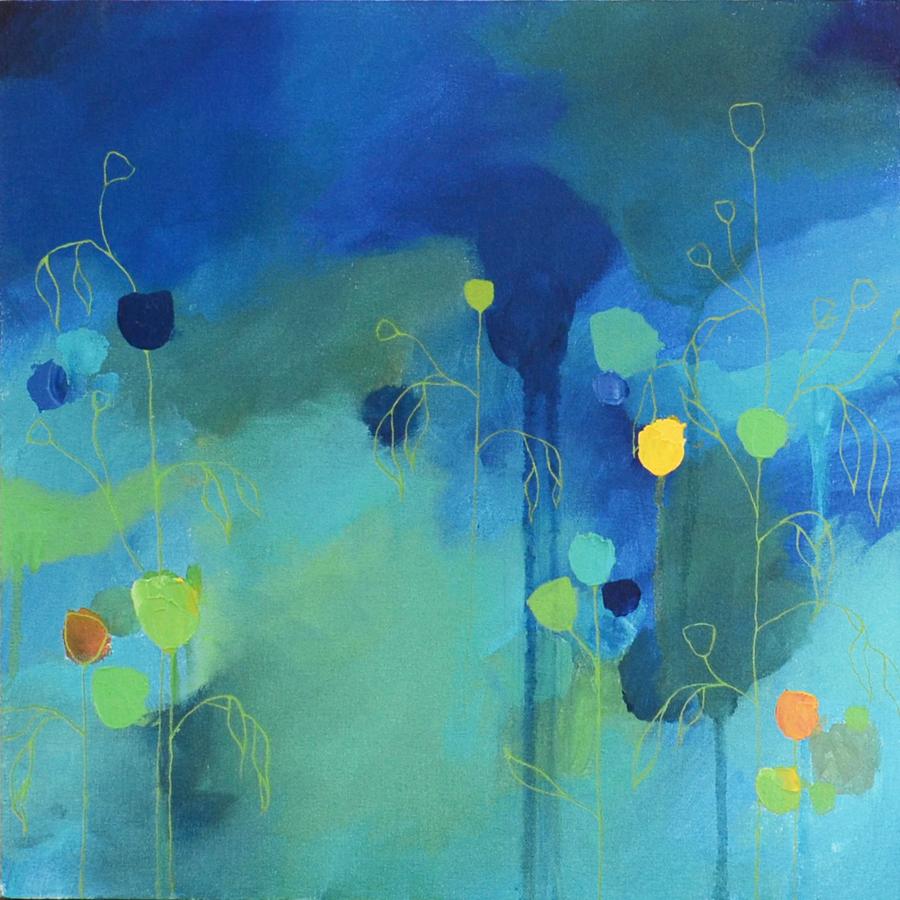 A Blue valley by artist Mitisha Vakil – Image, Painting | Mojarto