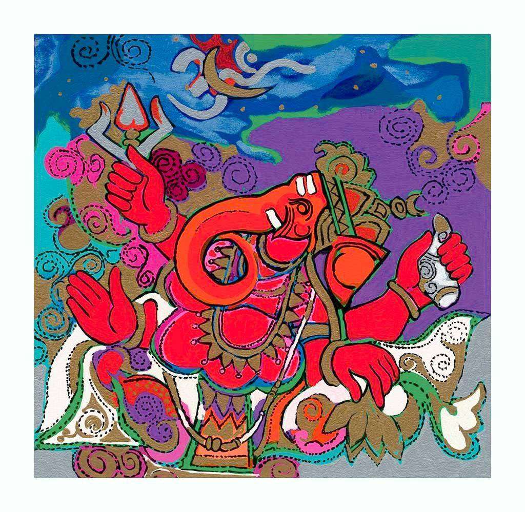 Bhupati by artist Ravindra Salve – Image, Serigraph | Mojarto