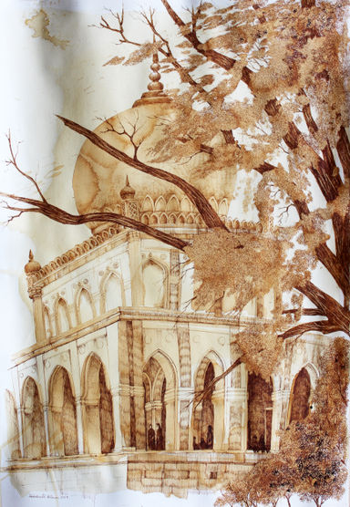 HYD Diary_13 by artist Debabrata Biswas – Image, Drawing | Mojarto