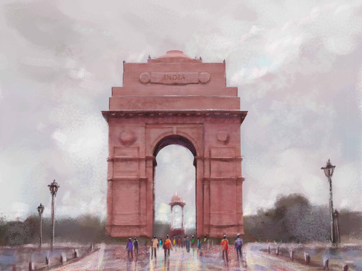 India Gate by artist The Print Studio – Image, prints | Mojarto