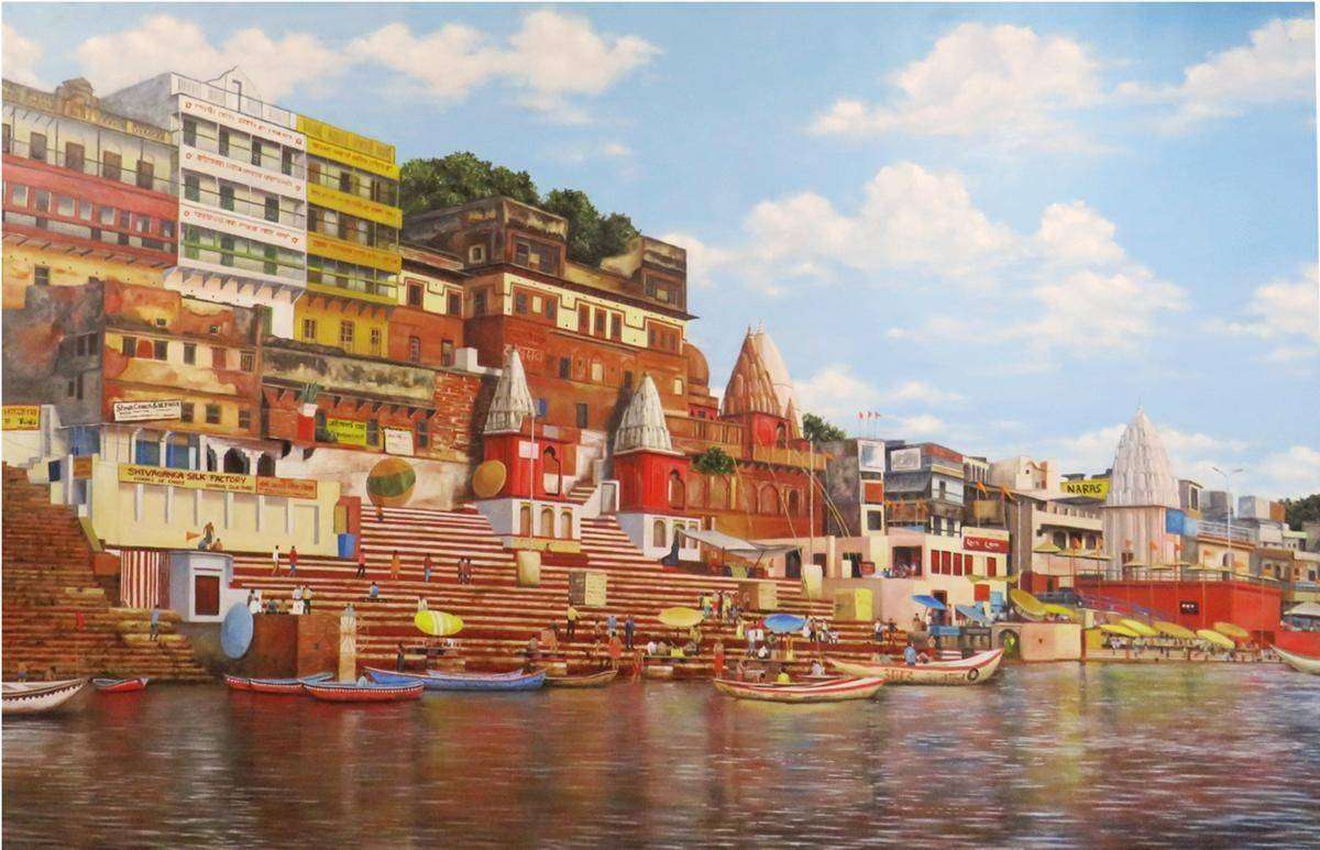 varanasi by artist sunit bagh – Image, prints | Mojarto