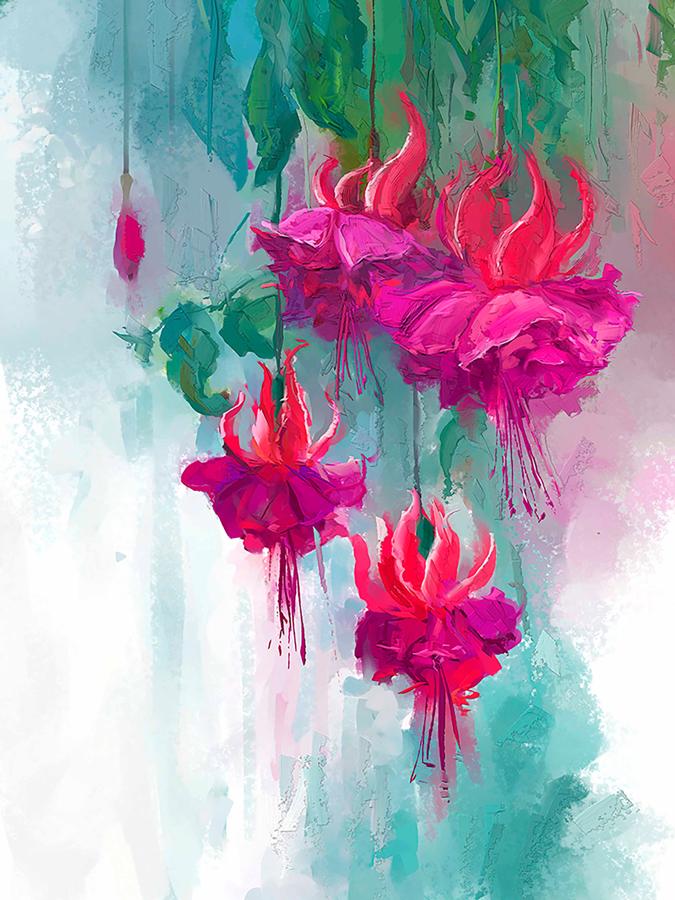 Water Colour Bloom - 84 by artist The Print Studio – Image, prints ...