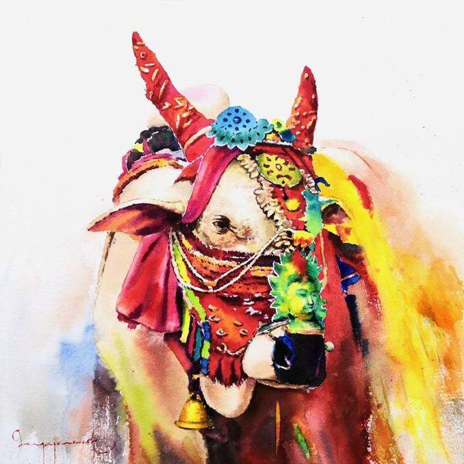 Gangireddu 2019 by artist Jeyaprakash M – Image, prints | Mojarto