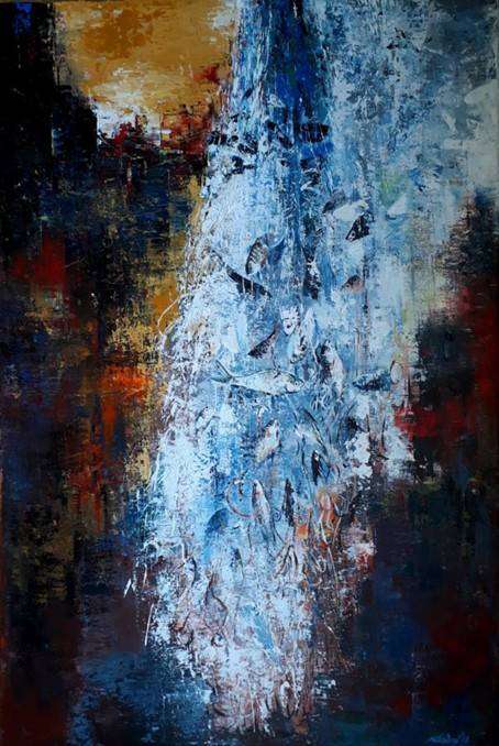 City Life by artist Niladri Ghosh – Image, Painting | Mojarto