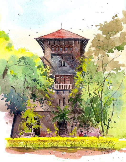 COEP Pune by artist Gajanan Kashalkar – Image, Painting | Mojarto