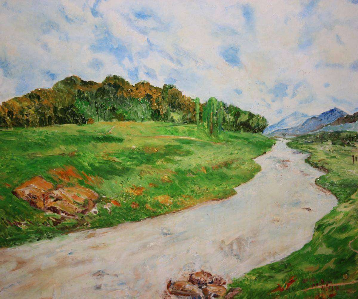 Woods by artist Binu K V – Image, Painting | Mojarto Woods by artist Binu K V – Image, Painting | Mojarto