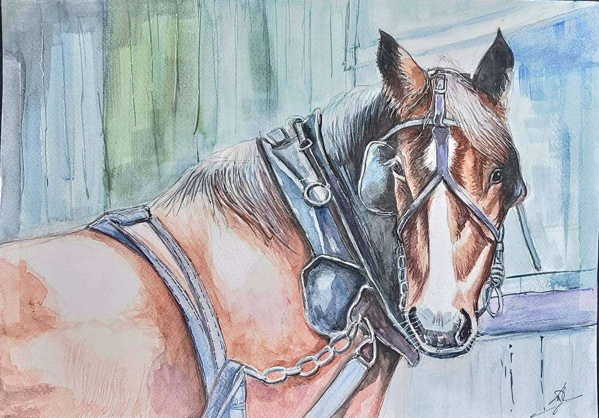 The Stallion by artist Shailesh Salvi – Image, Painting | Mojarto