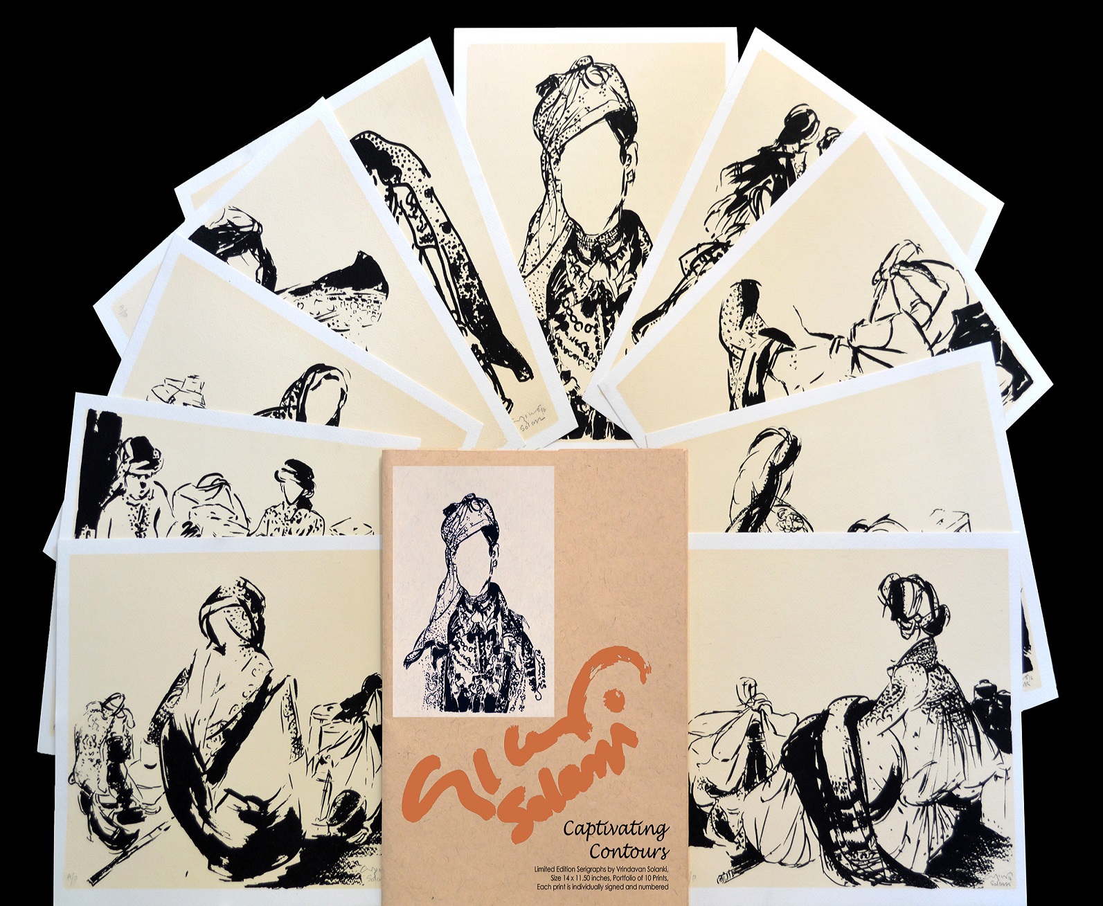 Captivating Contours by artist Vrindavan Solanki – Image, Serigraph ...