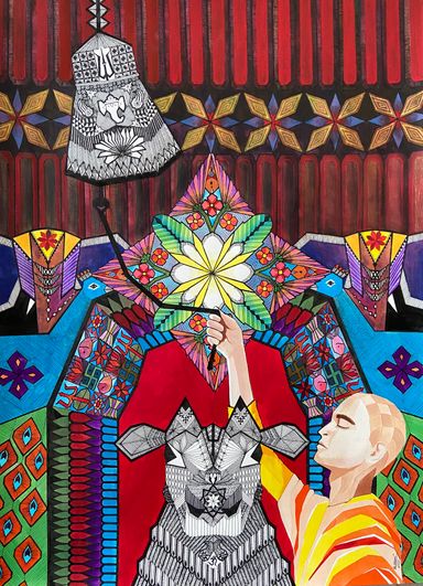 untitled by artist Mangru Uikey – Image, Painting | Mojarto