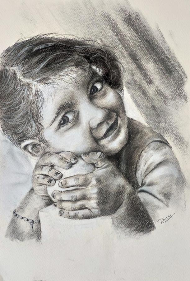 Happy by artist Dhiraj Kumar Singh – Image, Drawing | Mojarto Happy by artist Dhiraj Kumar Singh – Image, Drawing | Mojarto