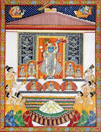 Pichwai Painting by artist Unknown Artist – Image, Painting | Mojarto