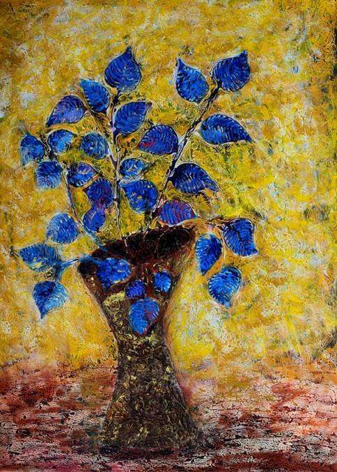 Blue Dreams by artist Smita Biswas – Image, Painting | Mojarto