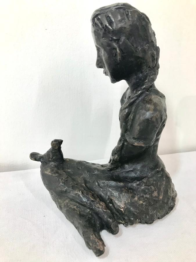 The story teller by artist Usha Ramachandran – Image, Sculpture | Mojarto