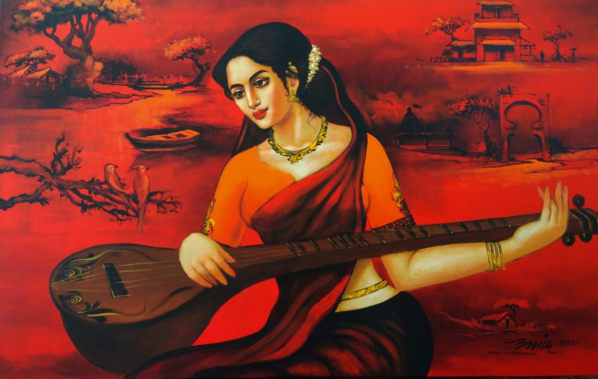 sumitra by artist Anand Dharmadhikari – Image, Painting | Mojarto