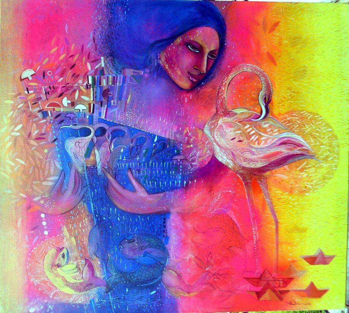 The Oceaina by artist Madan Lal – Image, Painting | Mojarto