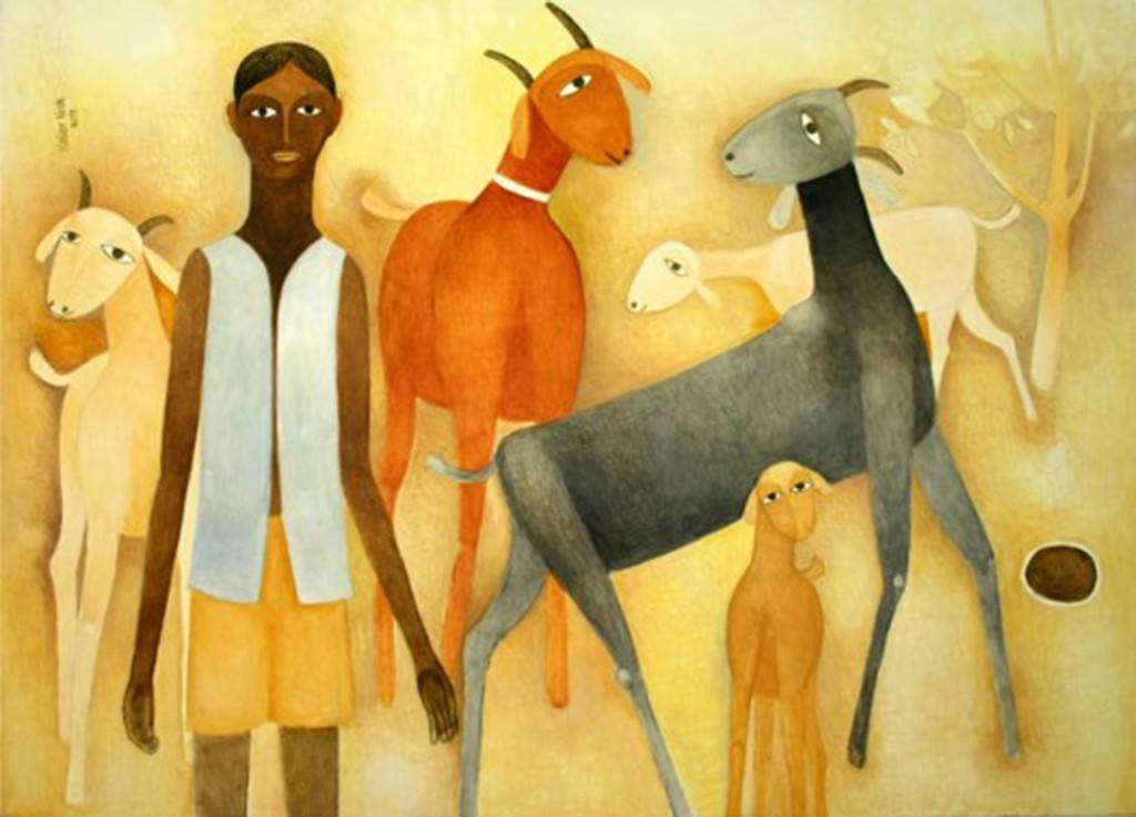 Untitled by artist Mohan Naik – Image, Painting | Mojarto