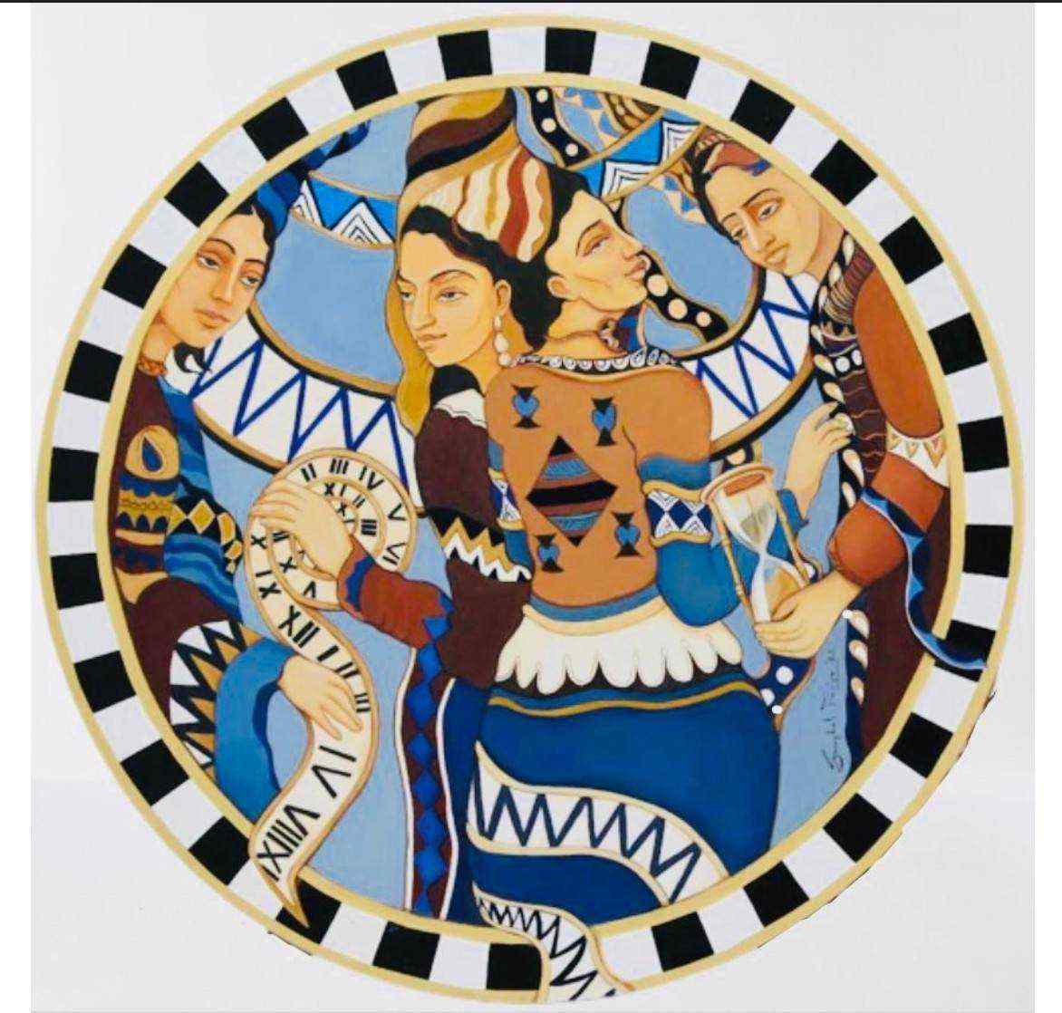 Time rolls down… by artist Pooja Singhal – Image, Painting | Mojarto