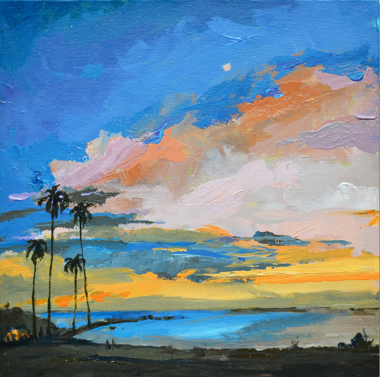 Lillies by artist Mitisha Vakil – Image, Painting | Mojarto