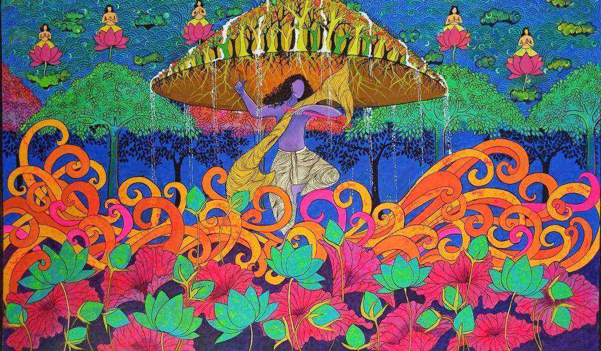 GOVARDHAN by artist Arti Vohra – Image, Painting | Mojarto