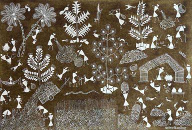Warli Painting ( Fish ) by artist Anil Chaitya Vangad – Image, Painting ...