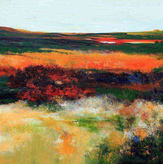 Landscape by artist Bhaskara Rao Botcha – Image, Painting | Mojarto