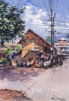 Bulls by artist Roney Devassia – Image, Painting | Mojarto